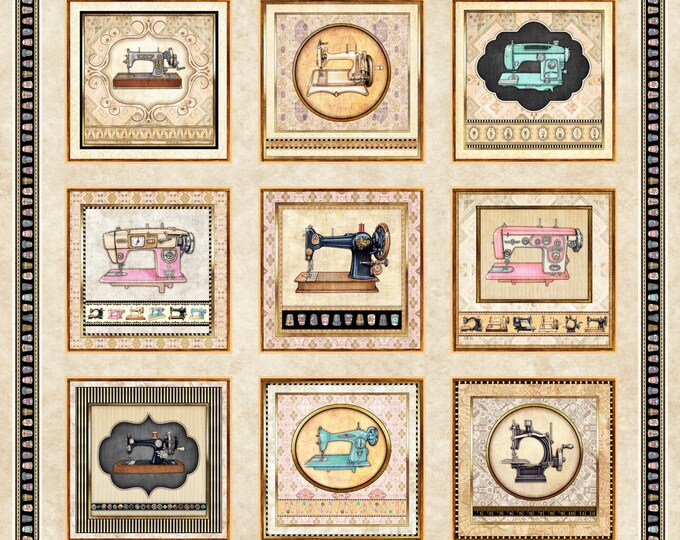 Pin Toss Cotton Fabric, 29397 Steampunk Stitchery Desiree's Designs QT ...