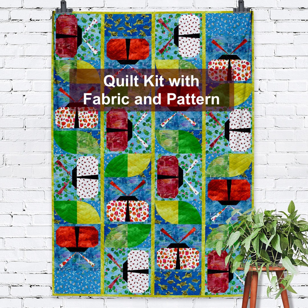 Summer Splash Colourbug Quilt Kit With Fabric and Pattern for Quilt Top ...