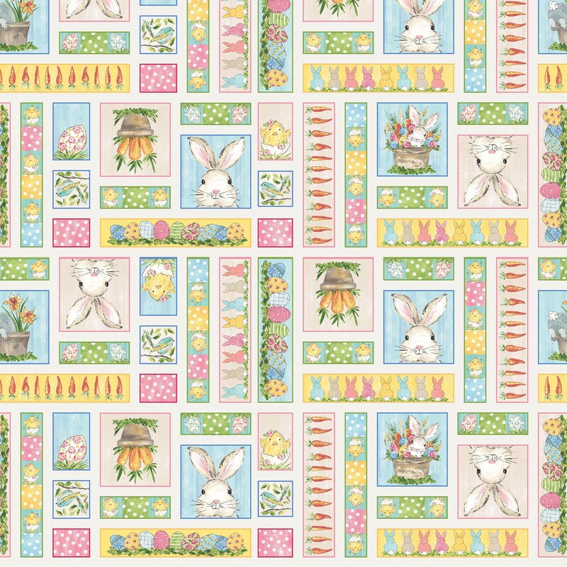 Patchwork Bunny - Etsy