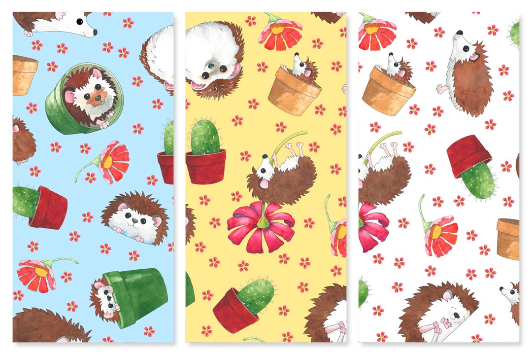 Hedgehog Toss Cotton Fabric, Who Let the Hogs Out 25940 Desiree Designs ...