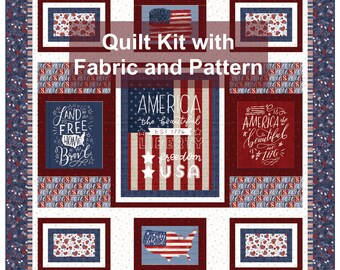 American Pie Quilt Kit With Pattern and Fabric, Complete Block of the ...