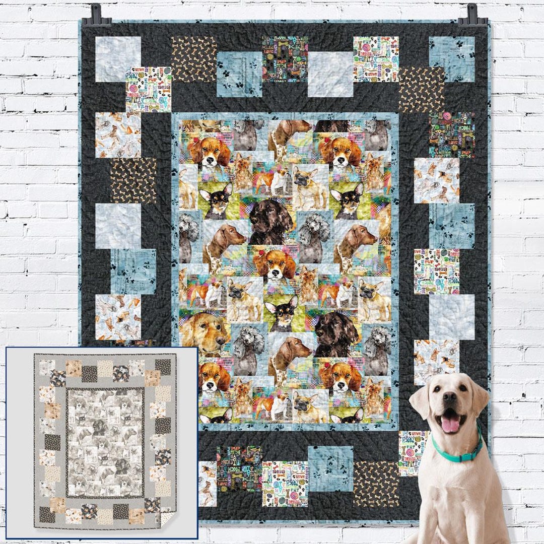Quilter's Palette Quilt Kit With Fabric and Pattern for 45 X 60" Quilt ...