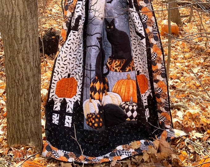 Batty Night Quilt Kit W/fabric and Pattern for Top & Binding, Cerrito ...