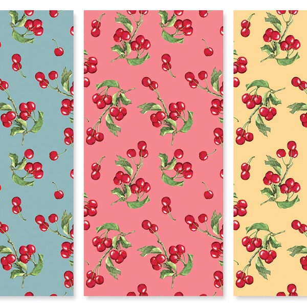 Cherry Fabric - Etsy