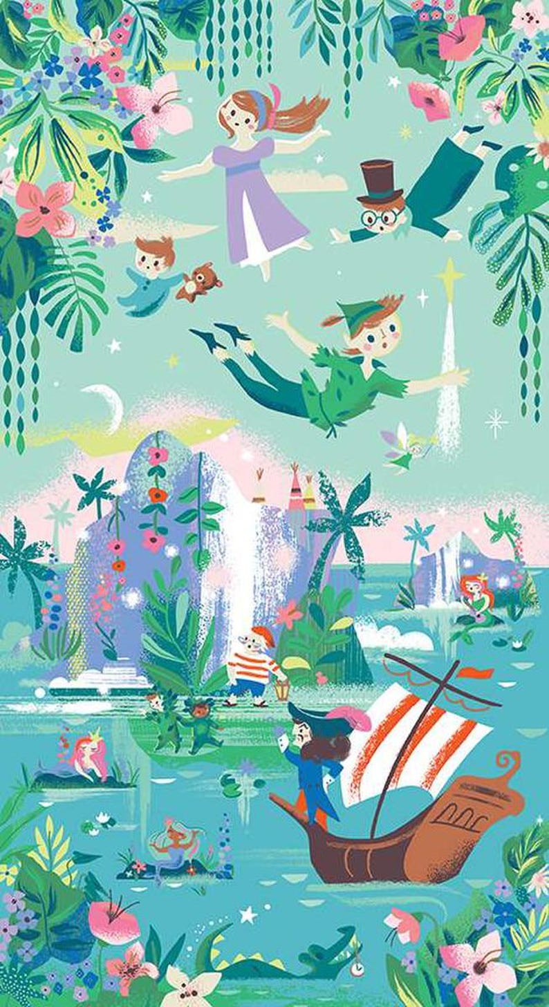10 Pc Forever Neverland Fat Quarter Bundle W/optional 24" Panel, Riley ...
