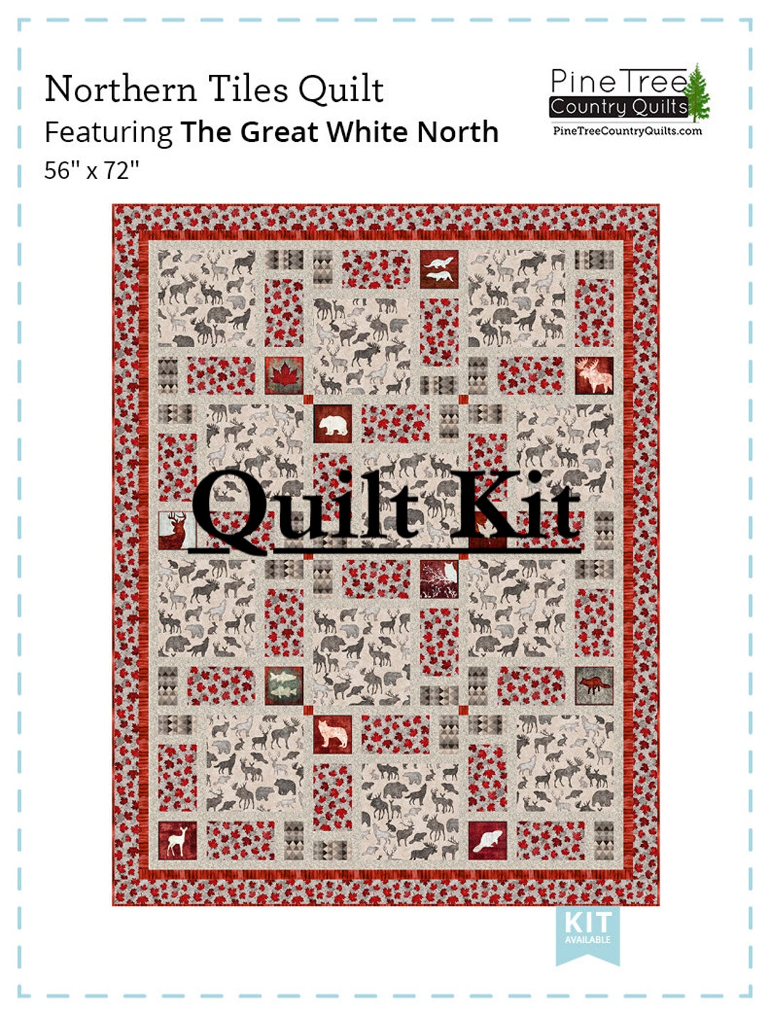Northern Tiles Quilt Kit With Fabric and Pattern for Quilt Top ...