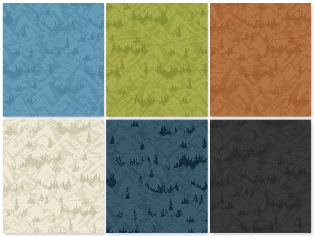 Mountains Cotton Fabric CD13284 Legends of the National Parks Riley ...