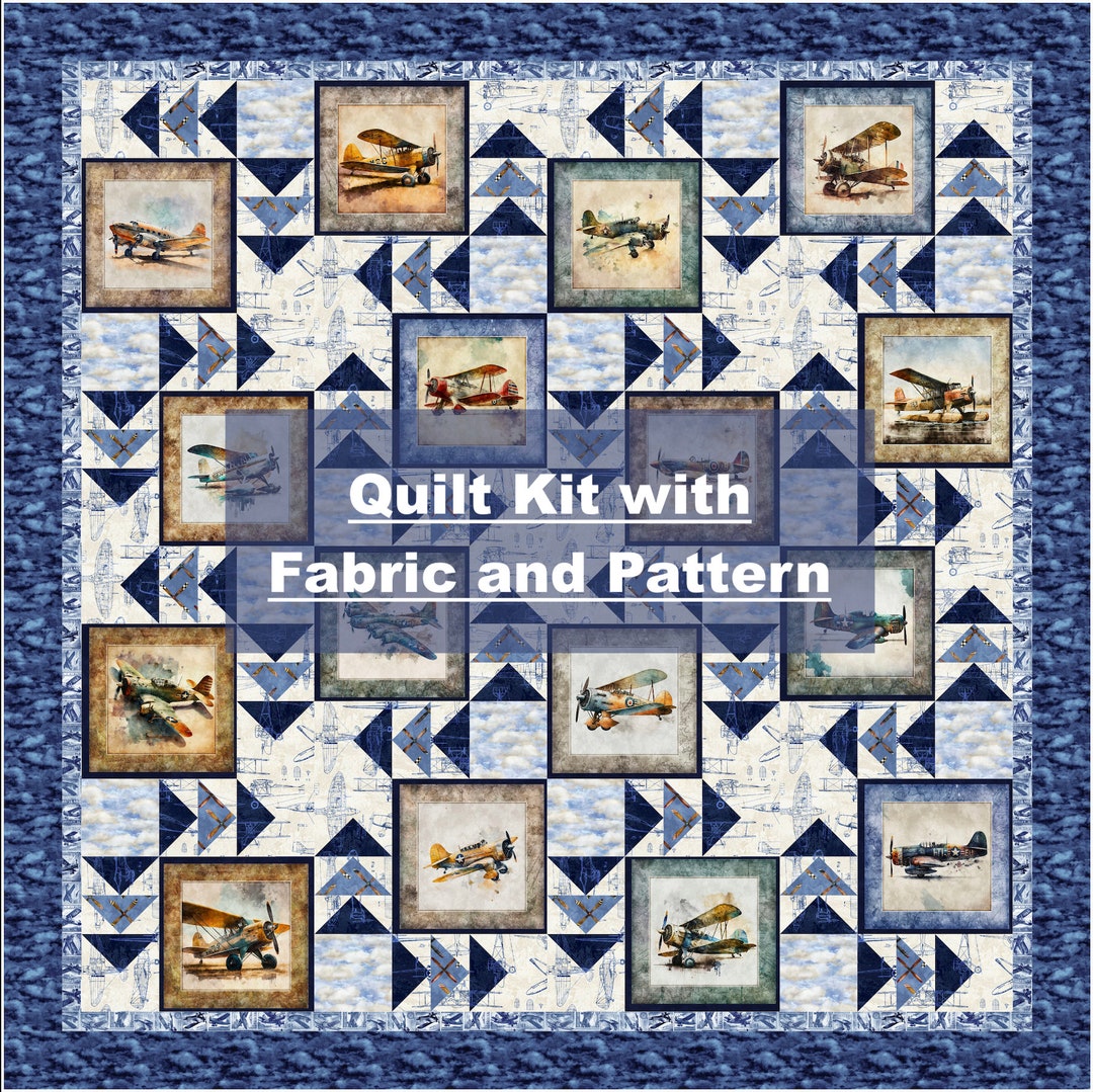 Wing It Quilt Kit With Fabric and Pattern for Quilt Top & Binding ...