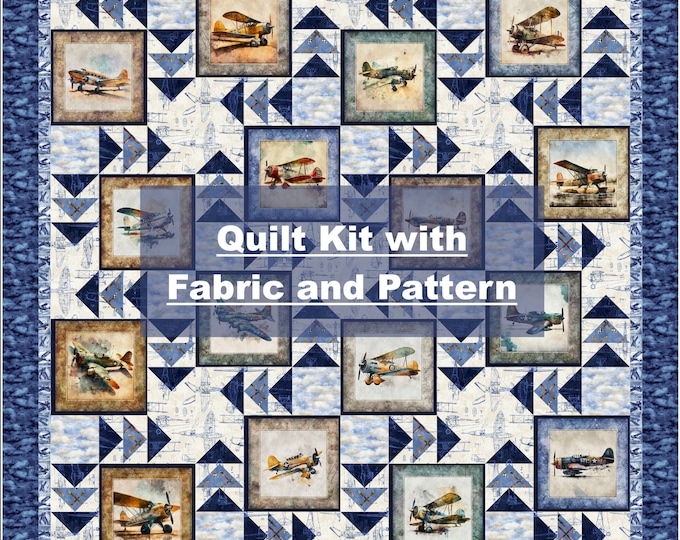 Wing It Quilt Kit With Fabric and Pattern for Quilt Top & Binding ...