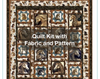 Running Mates Quilt Kit With Fabric and Pattern for Quilt Top and ...