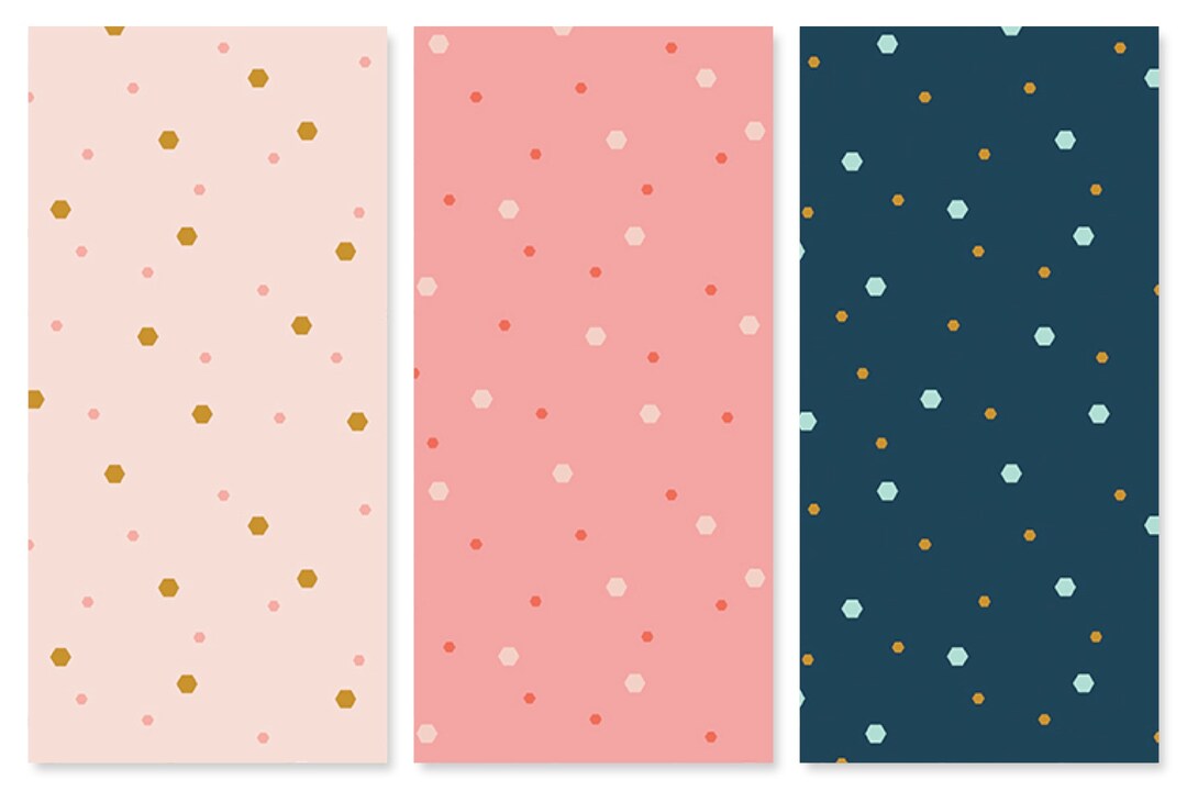 Mini Hexies Cotton Fabric C13125 Honeycomb Hill Riley Blake FQ Fat ...