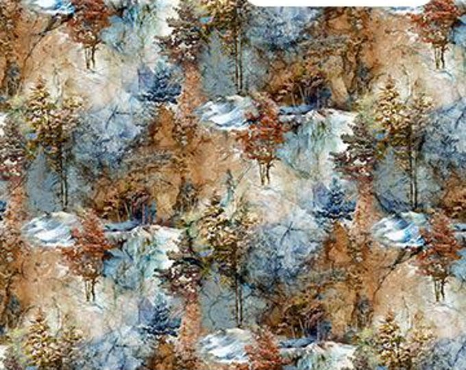 108 Inch Wide Backing Cotton Fabric, Highland View B27587-44, Deborah ...
