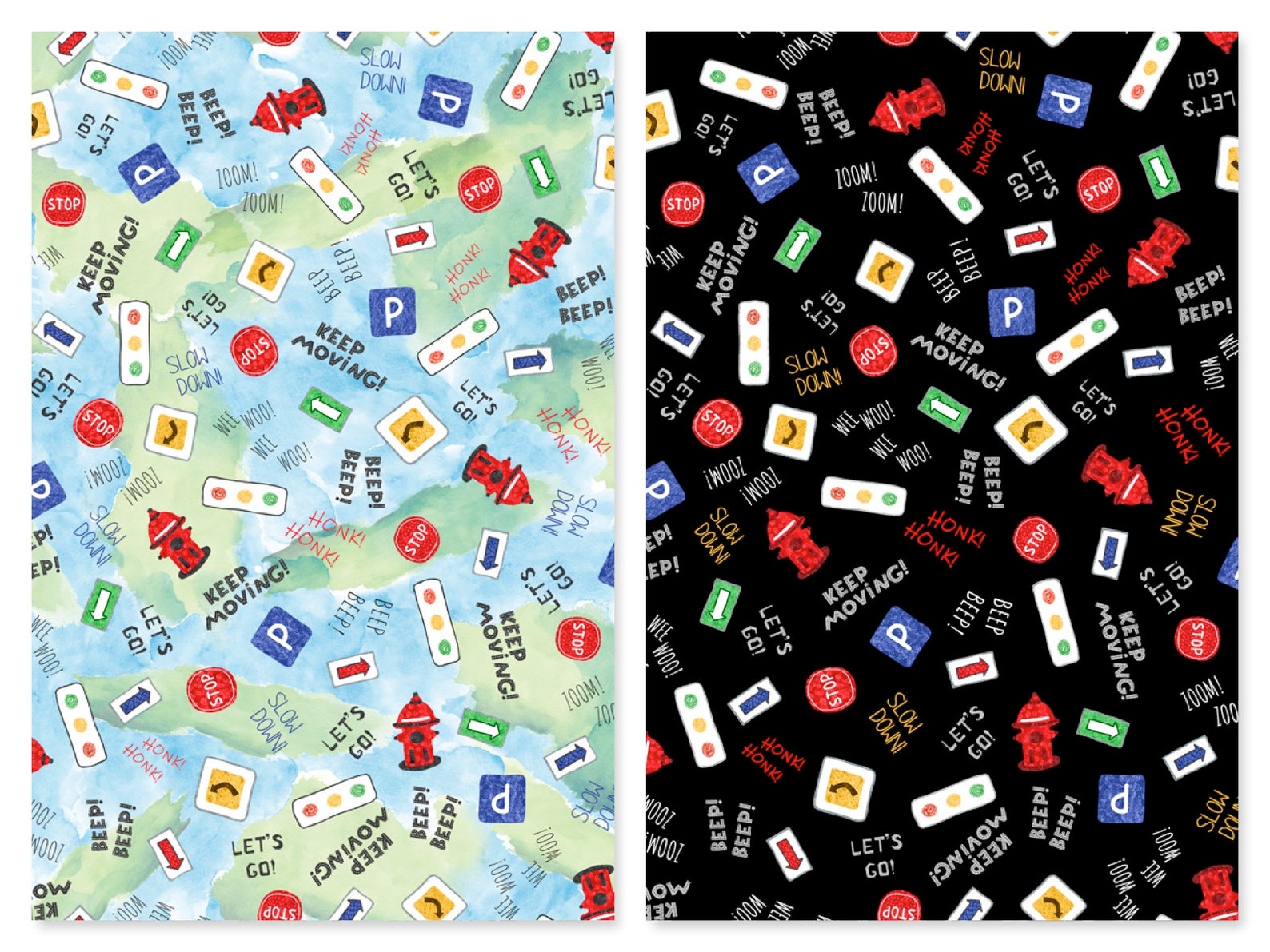 Beep Beep Play Transportation Panel Quilt Kit With Fabric and - Etsy