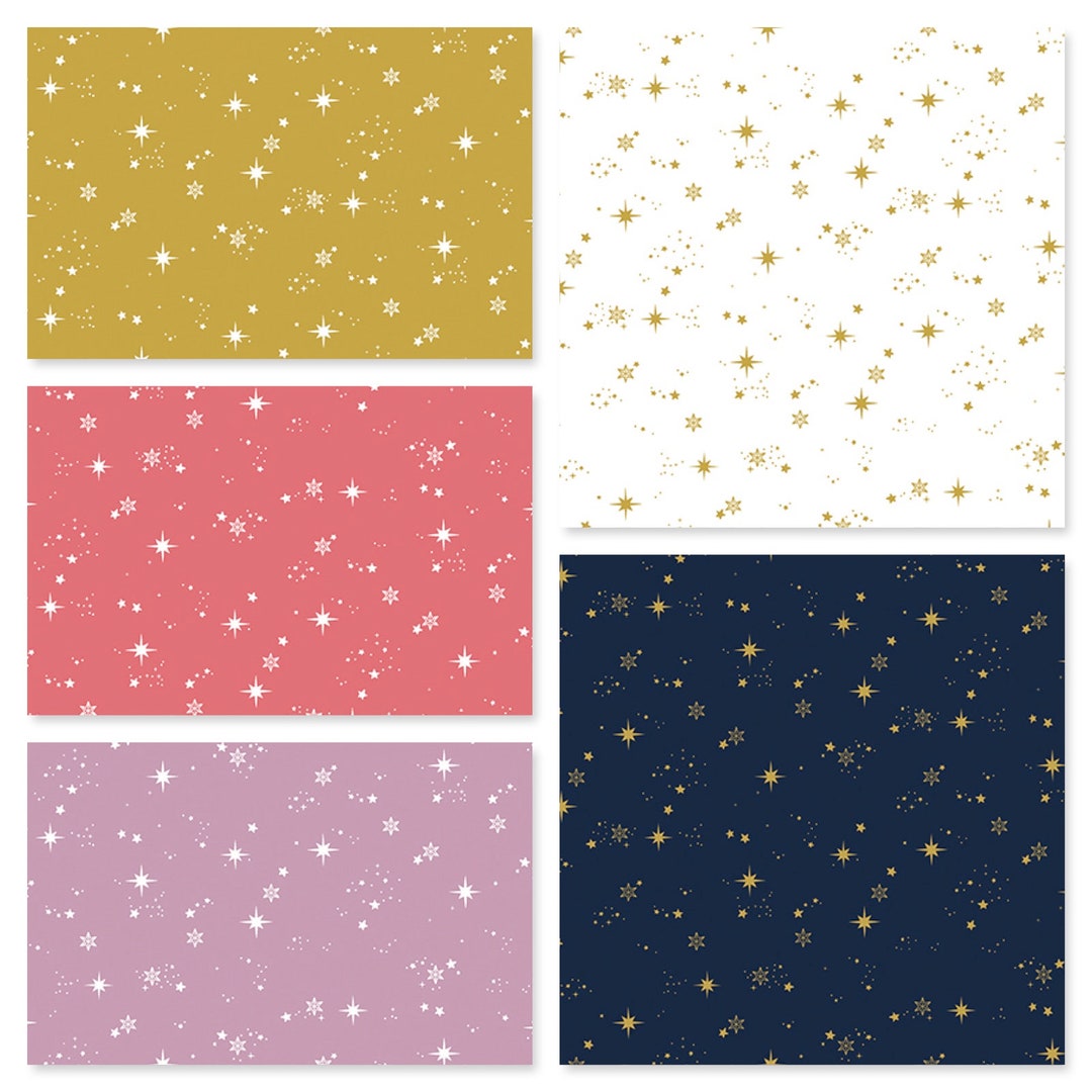 Starfall Cotton Fabric 13825, Moonchild Cotton & Joy Riley Blake, FQ ...