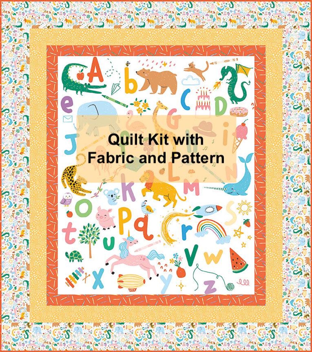 Get Your Cray-on Panel Quilt Kit With Fabric and Pattern for Quilt Top ...