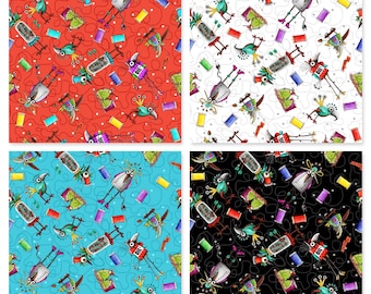 Scroll Cotton Fabric, 29398 Steampunk Stitchery, Desiree's Designs QT ...