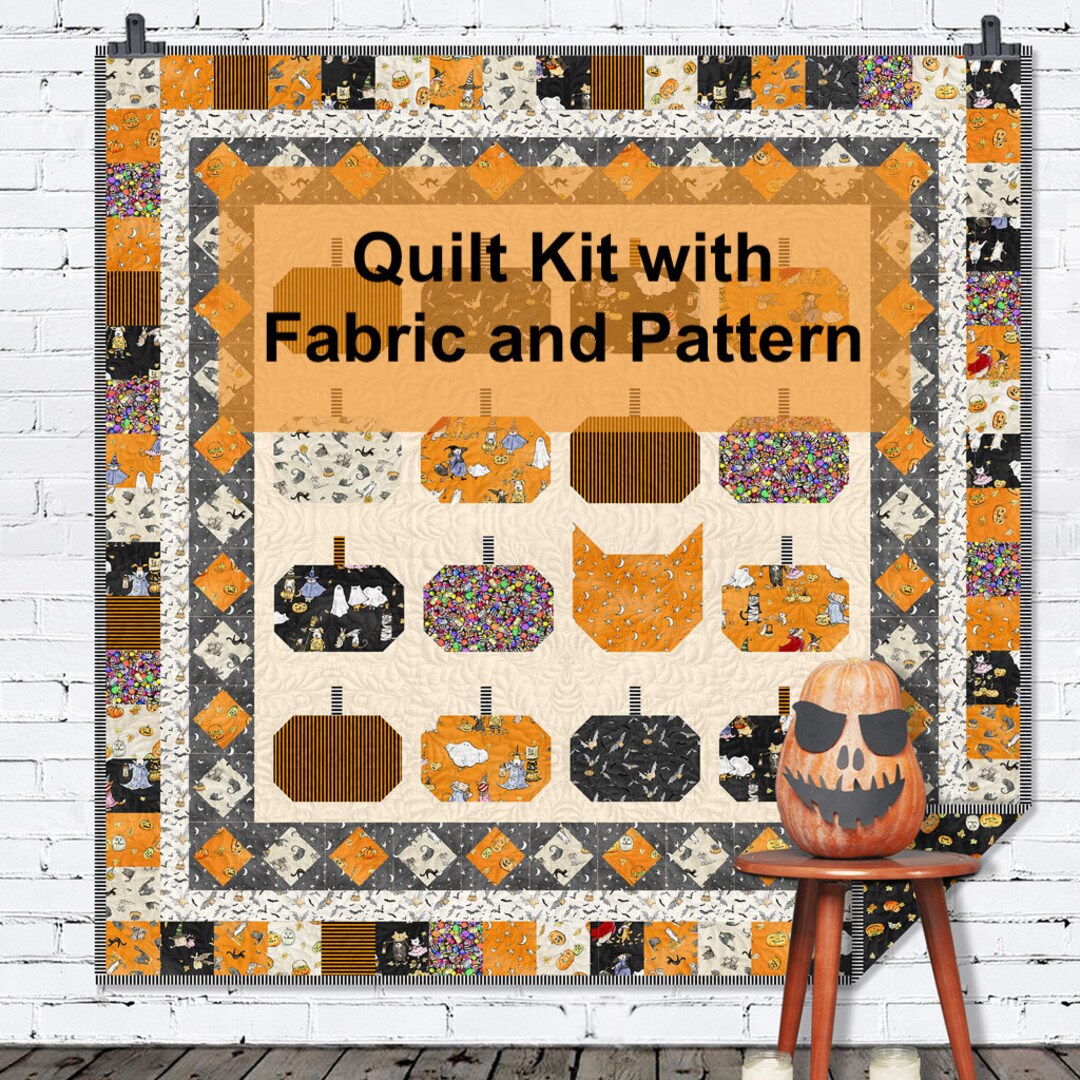 Boo Bash Quilt Kit With Fabric and Pattern for Quilt Top and Binding ...