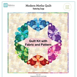Modern Moths Quilt Kit With Fabric and Pattern for Quilt Top and ...