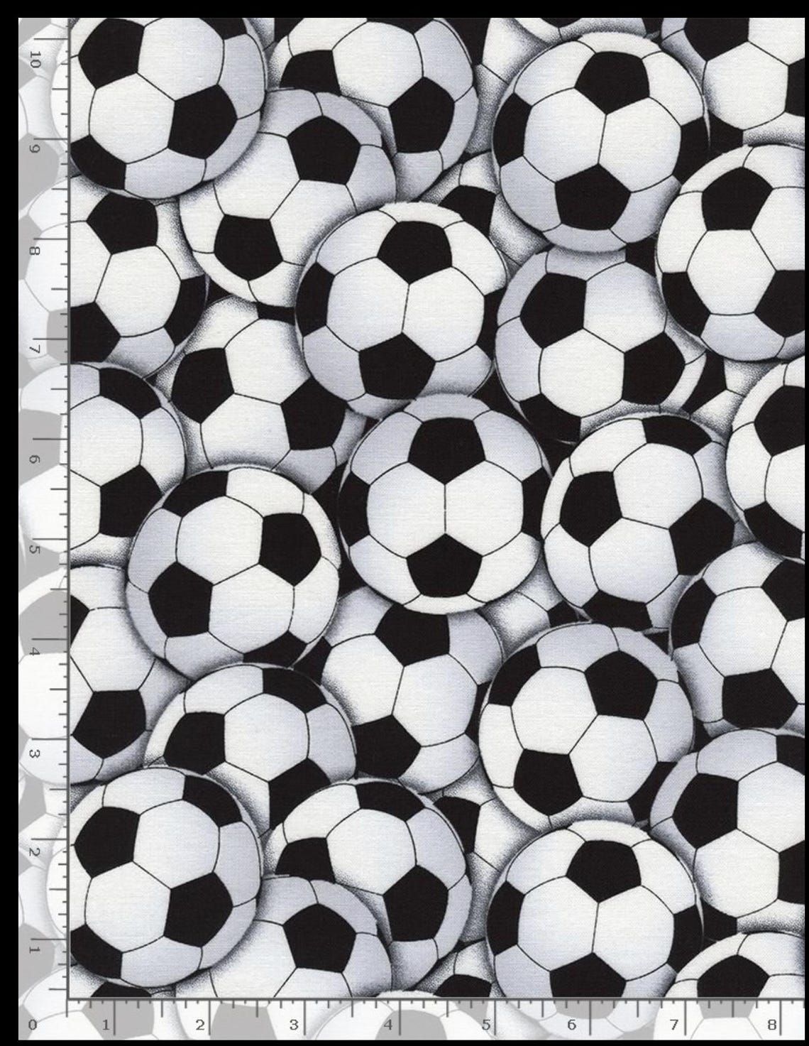 Packed Soccer Balls Cotton Fabric, Sports CD4820 Timeless Treasures, FQ ...