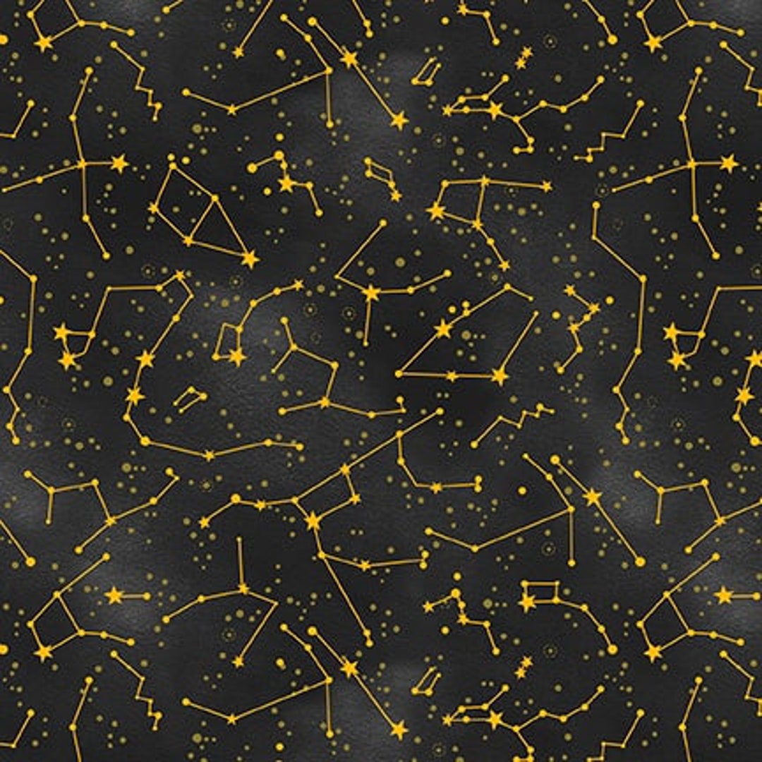 Constellations Cotton Fabric, 3289-99 Celestial Galaxy Blank Quilting ...