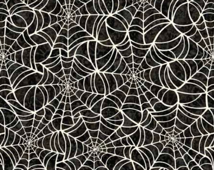 108 Wideback Spider Web Halloween Cotton Fabric 30206, Creepsville QT ...