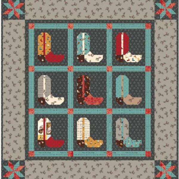 Boot Quilt Pattern - Etsy