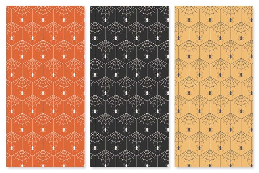 Hexie Spiderwebs Halloween Cotton Fabric, 13111 Haunted Adventure ...