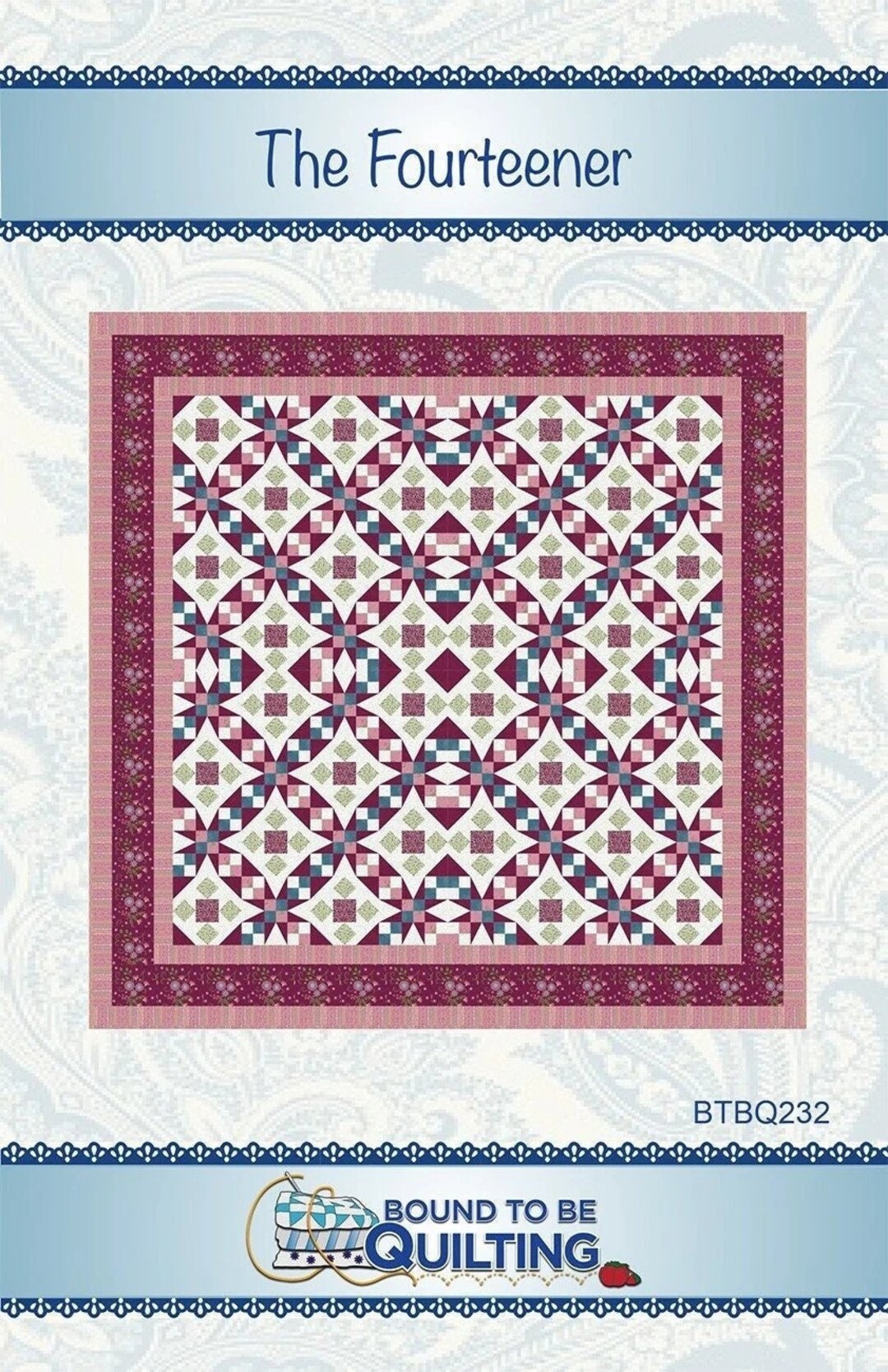 The Fourteener Quilt Pattern, Brand New Paper Pattern From Bound to Be ...