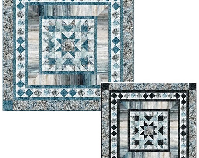 Old Town Boardwalk Quilt Kit With Fabric and Pattern for Quilt Top and ...