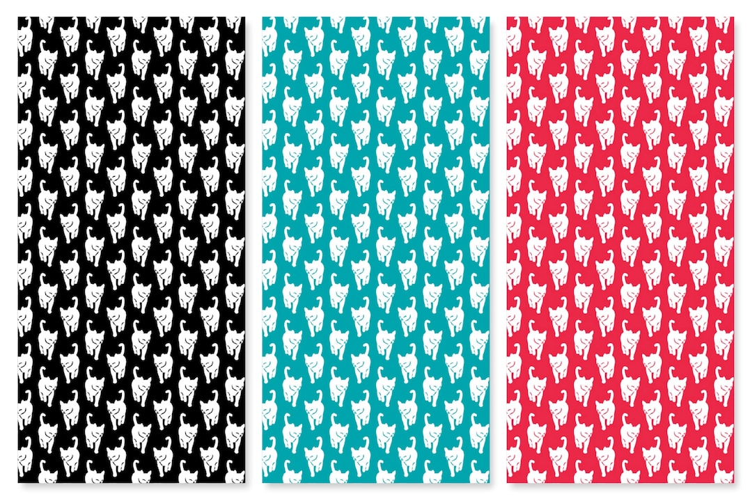 Cat Silhouettes Cotton Quilt Fabric, Cat Flat 29333 Ink & Arrow QT ...