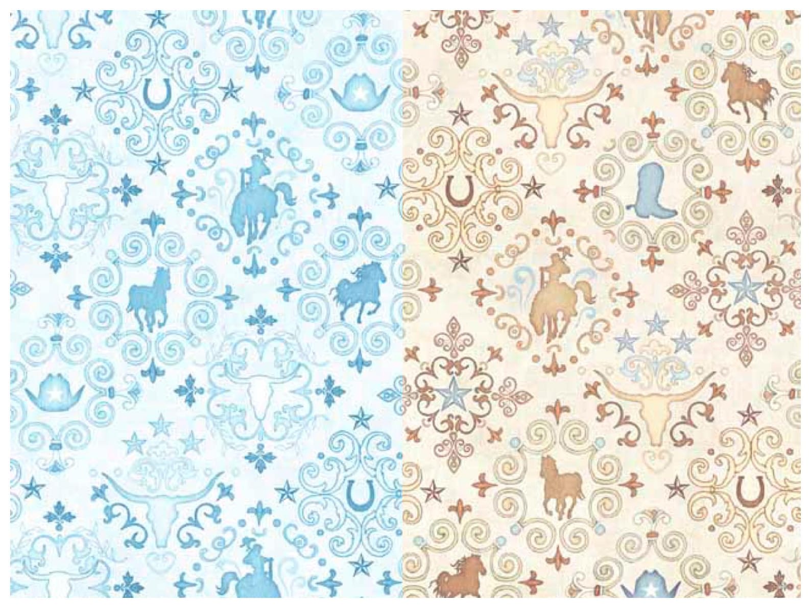 Bandana Cotton Fabric, 30629 Running Wild, Morris Creative QT Fabrics ...
