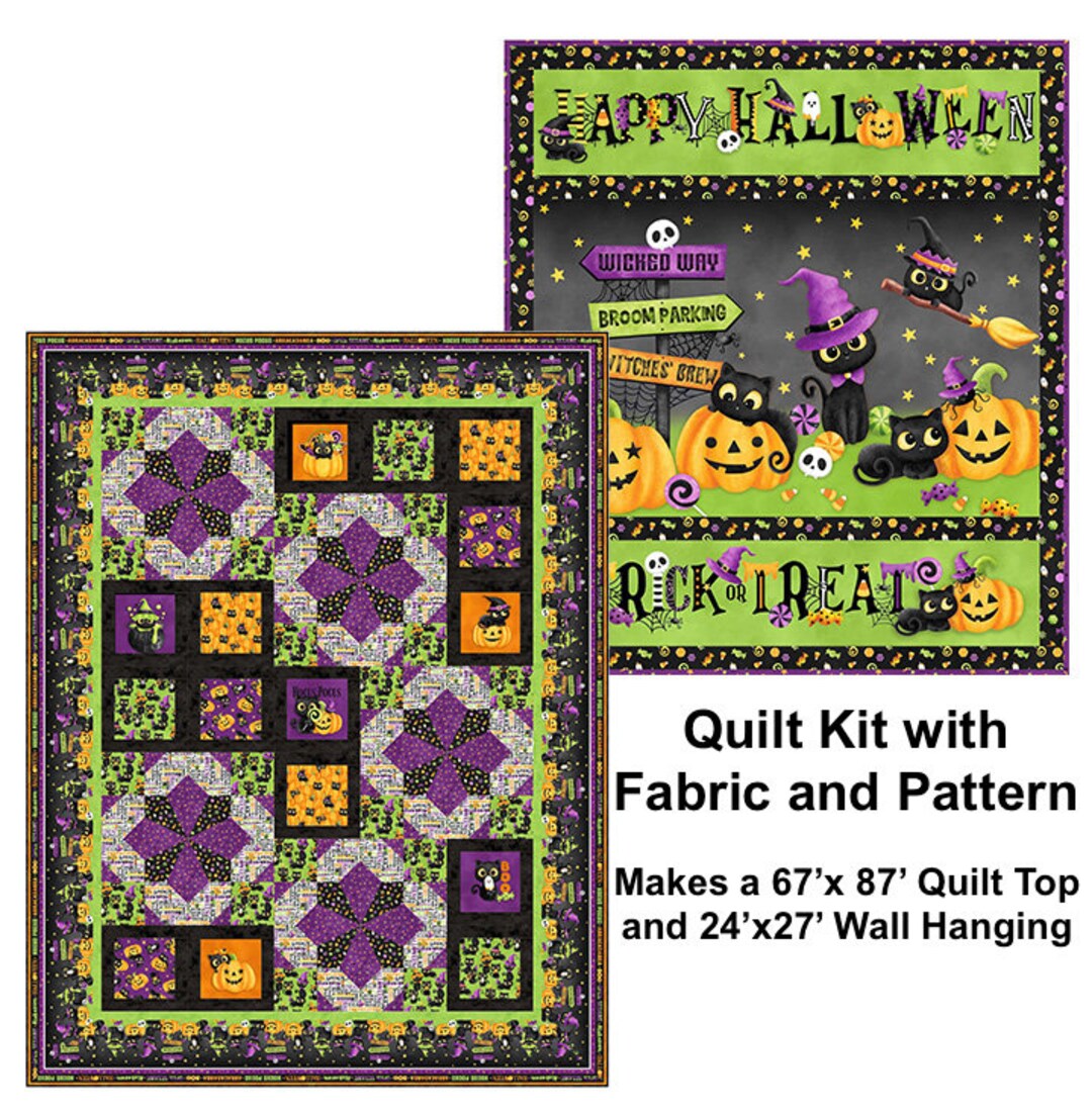 Focused Quilt Kit With Fabric and Pattern for Quilt Top and Binding ...
