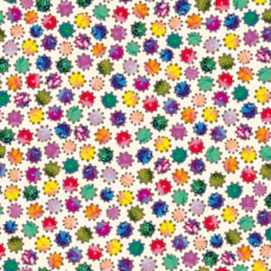 Circle Geo Cotton Fabric, Prismatic Blooms Turnowsky QT Fabrics 29085 ...