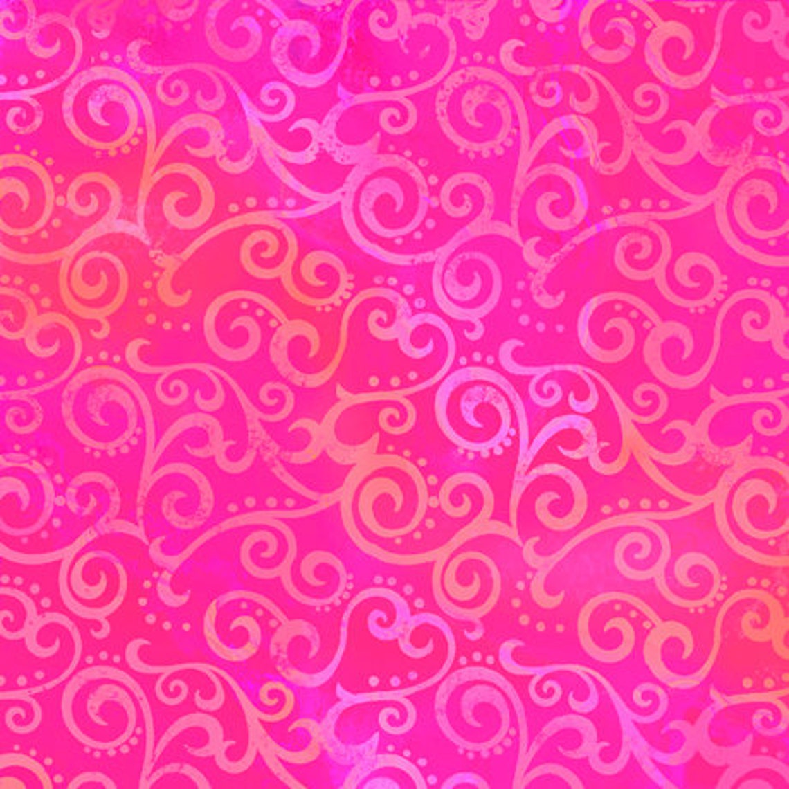 Hot Pink Ombre Scroll 27147-PV Ombre Scroll From Quilting - Etsy