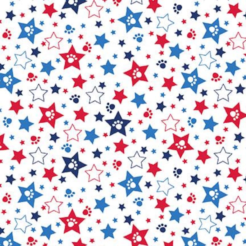 Patriotic Pooch Fabric - Etsy