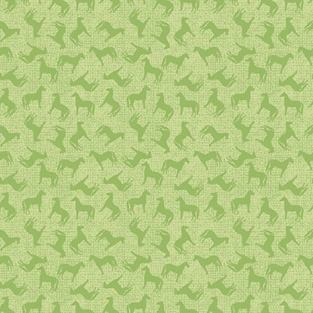 Tossed Mini Horses Cotton Fabric, Dream Horses 7474-66, Studio E Nancy ...