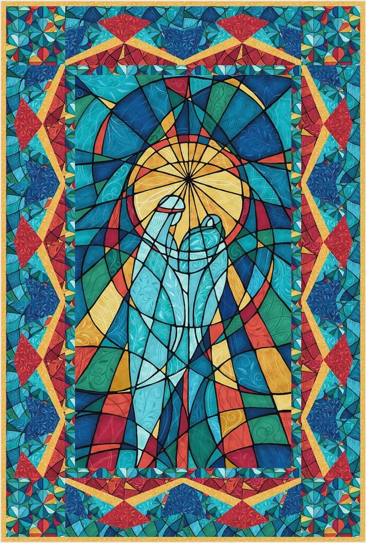 24" Nativity Blocks Cotton Fabric Panel, Alison Mcgarrigle, Nativity ...