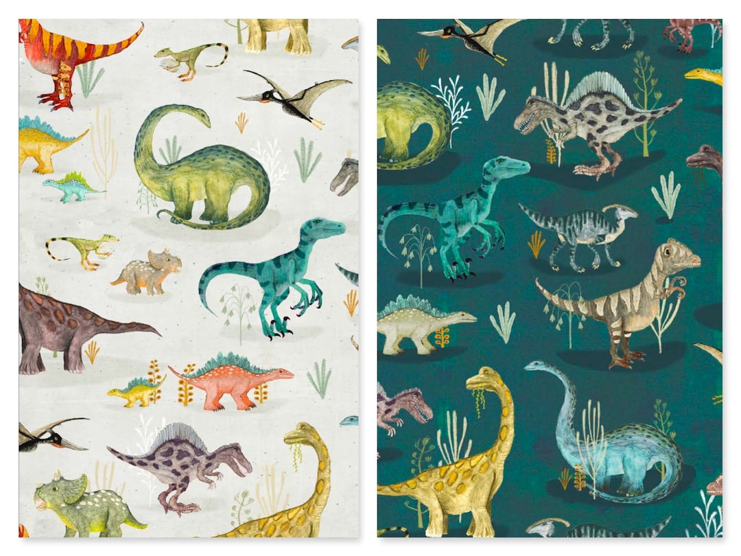 Dinosaur Scenic Cotton Fabric A Moment in Time 53555D Age of the ...