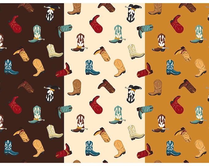 Western Ways Cotton Fabric, 14482 Yellowstone Benartex, Western Cowboy ...