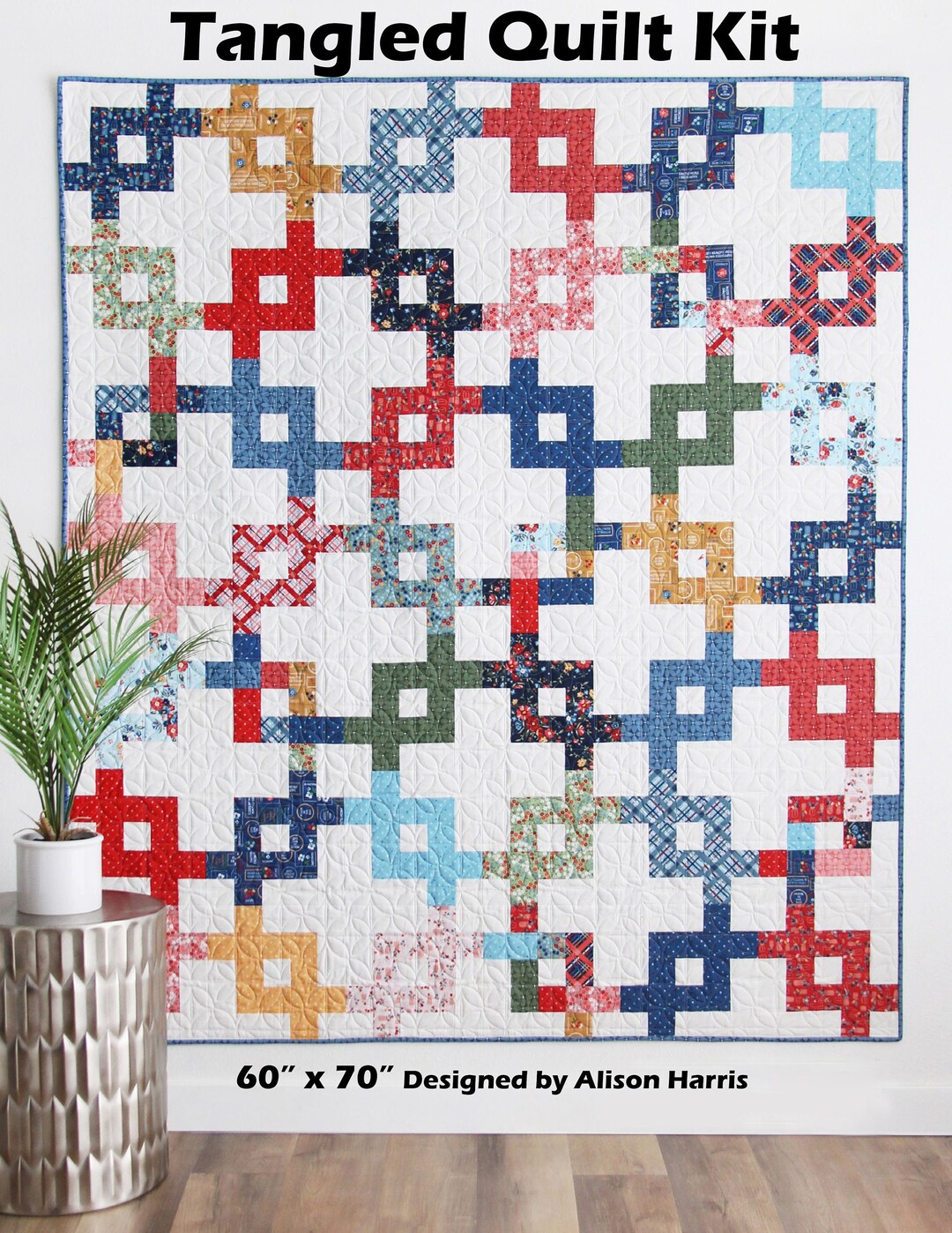 Tangled Quilt Kit With Fabric and Pattern for 60 X 70'' Quilt Top and ...