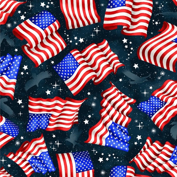 American Flag Fabric Etsy