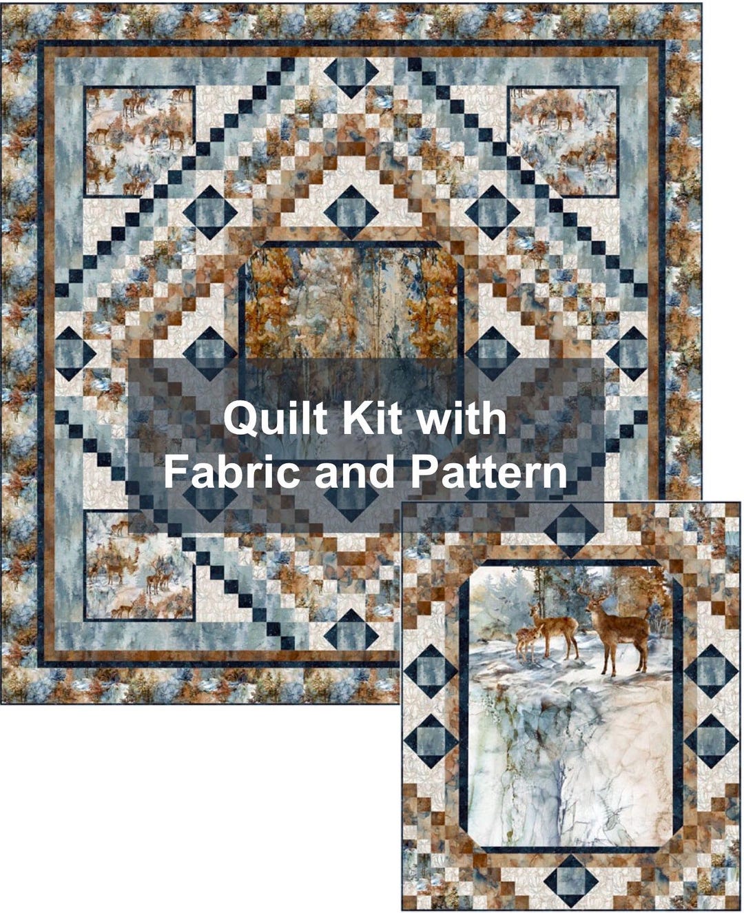 Highland Steps Quilt Kit With Fabric and Pattern for Quilt Top ...