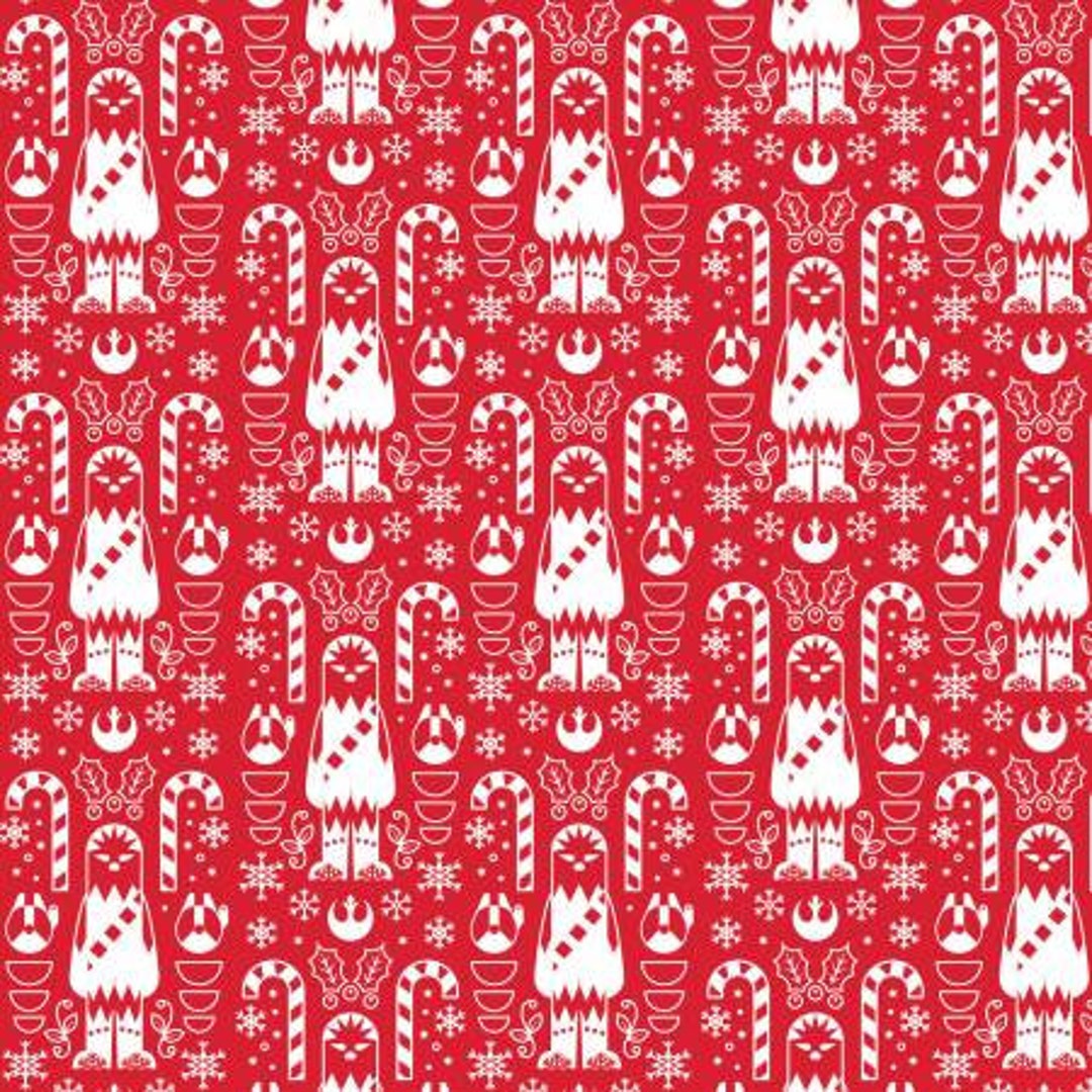 Wookie Christmas Cotton Fabric, 73011381-3 Licensed Camelot Fabrics ...