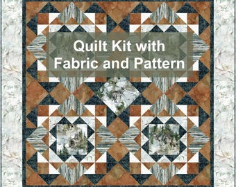 In the Wild Quilt Kit With Fabric and Pattern for 62x72" Quilt Top ...