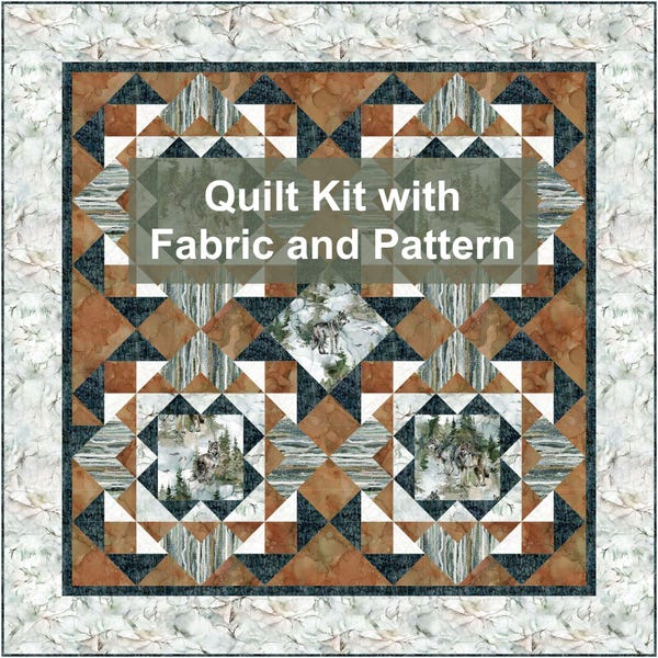 Wolf Quilt Pattern - Etsy