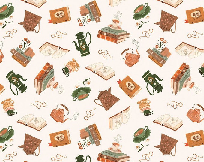 Accoutrements Cotton Fabric, Dear Stella-drr2875 Bookish, Rae Ritchie ...