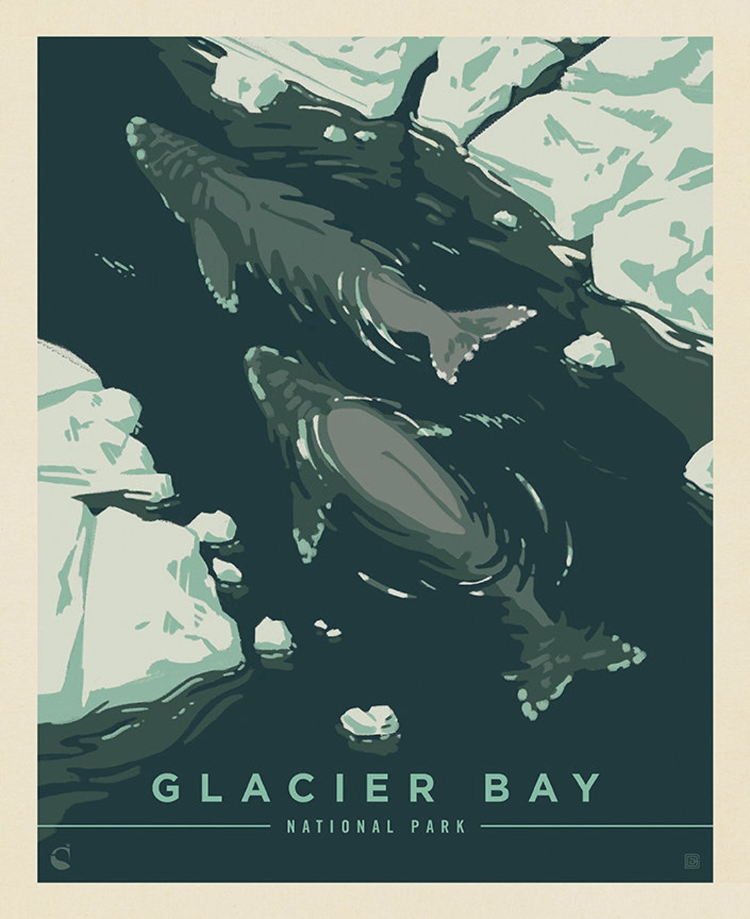 Glacier Bay National Park Panel Fabric PD13295 National Parks Anderson ...