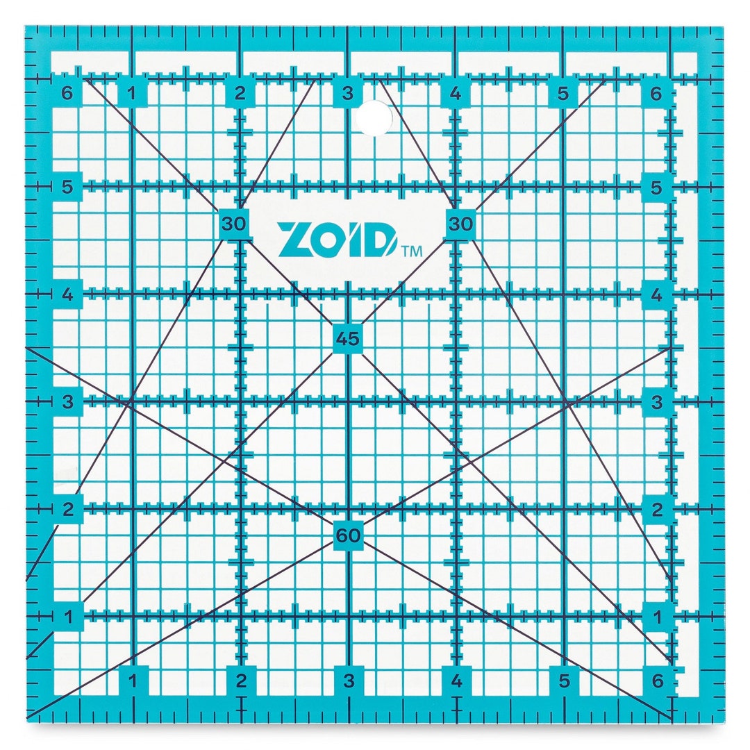 ZOID 6-1/2 Inch X 6 1/2 Inch Non-slip Ruler, Block Quilting Ruler ...