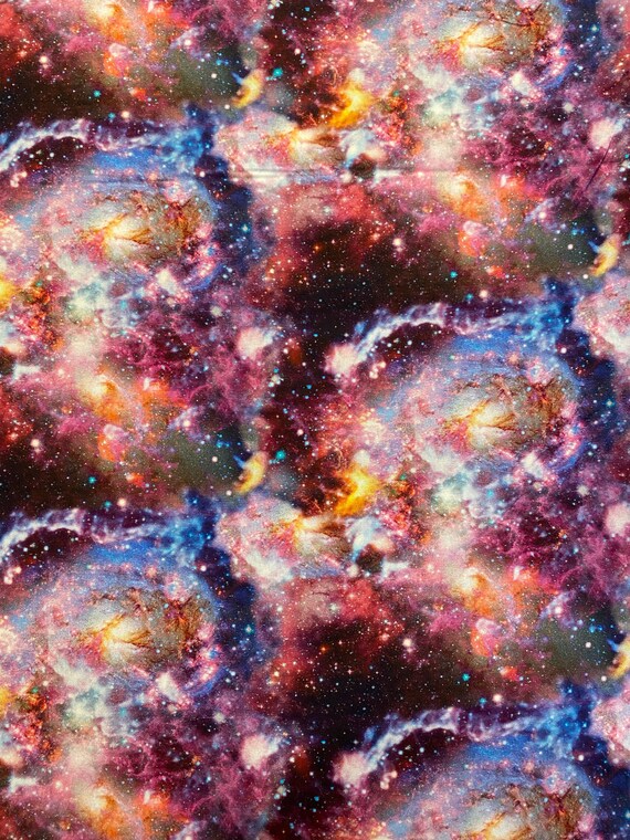 Photo Real Bright Space Cotton Fabric Sci-fi Space FQ Fat - Etsy