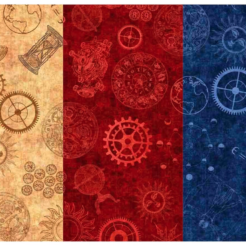 Steampunk Fabric - Etsy